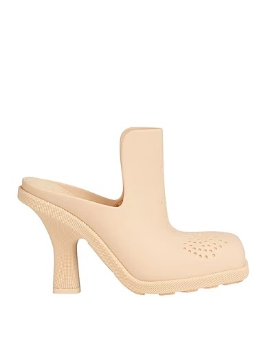 Burberry Suede Shearling Slippers - Nude