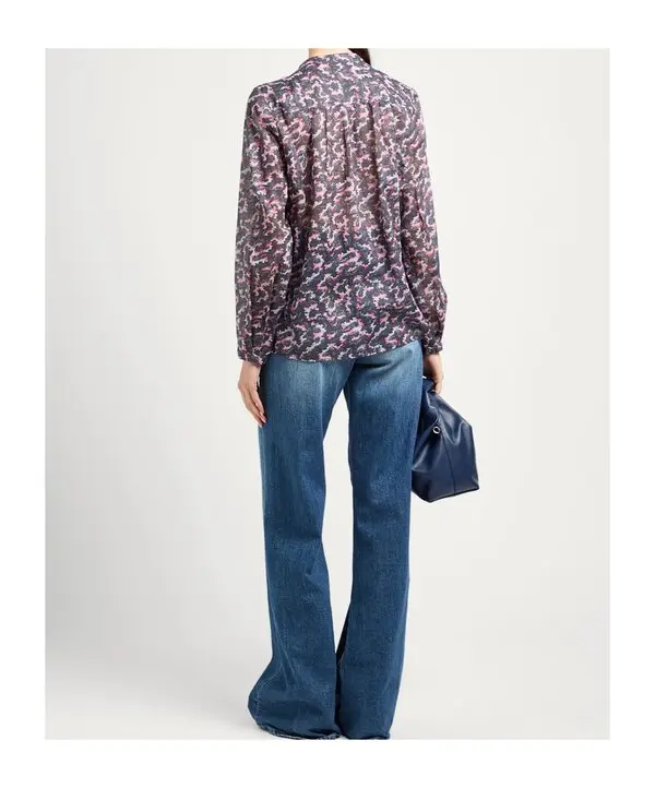 Isabel Marant Étoile Printed Long-sleeved Cover-up