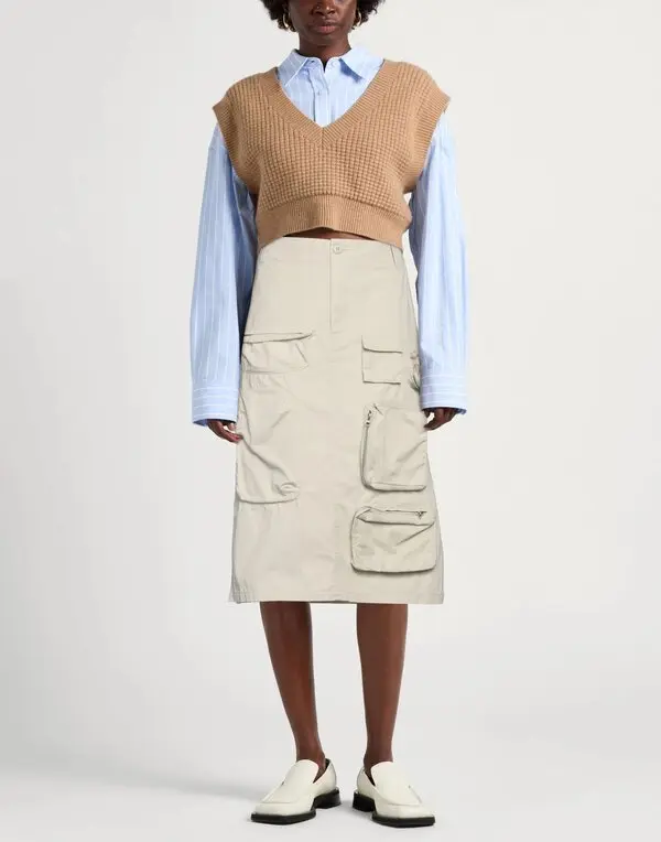 MAISON MARGIELA Minimalist Solid Color Umbrella Skirt