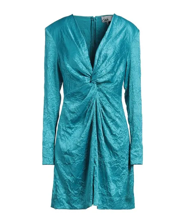 GANNI Deep V Neckline Dress