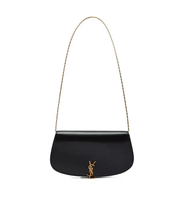 Saint Laurent Demilune Leather Wallet-on-chain