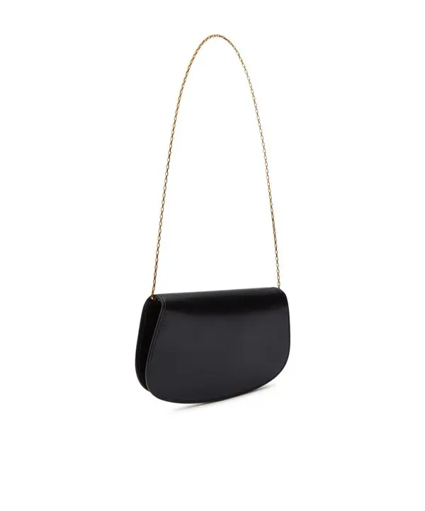 Saint Laurent Demilune Leather Wallet-on-chain