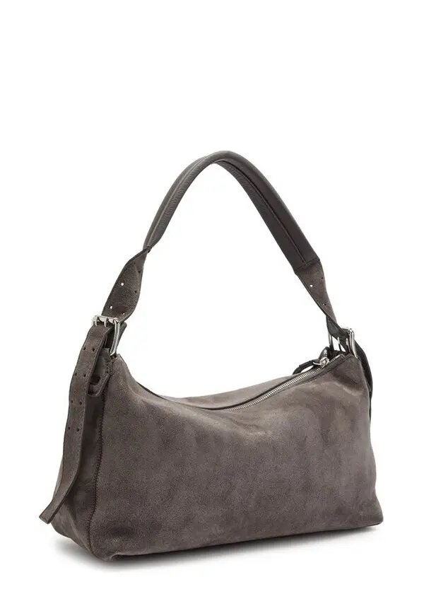 LEMAIRE Belted Baguette Suede Shoulder Bag