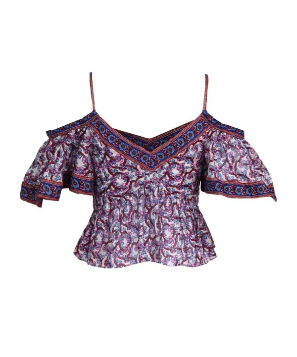 Isabel Marant Étoile Floral Print Cold Shoulder Camisole