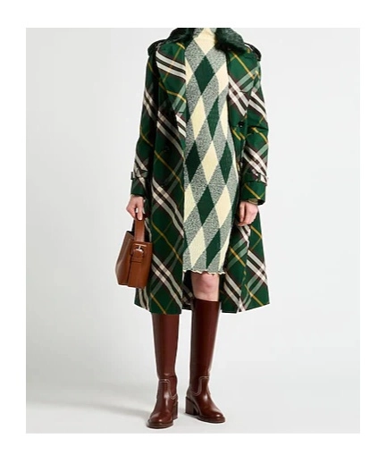 Burberry Geometric-print Knit Midi Dress