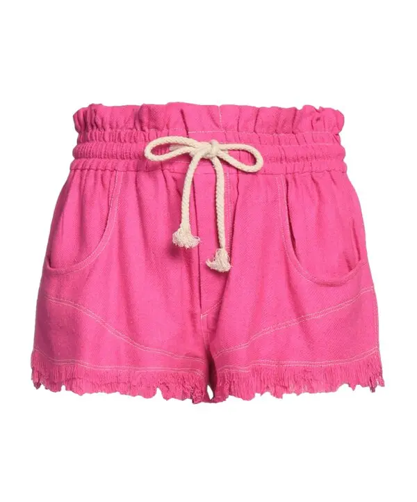 Isabel Marant Étoile High Waisted Drawstring Shorts With Frayed Cuffs