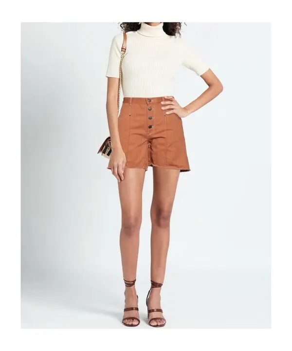 Isabel Marant Étoile High-waisted Button-down Shorts With Fringed Hem