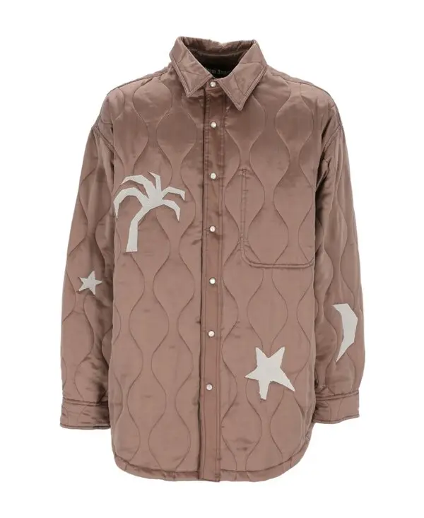 Palm Angels Logo Quilted Jacket