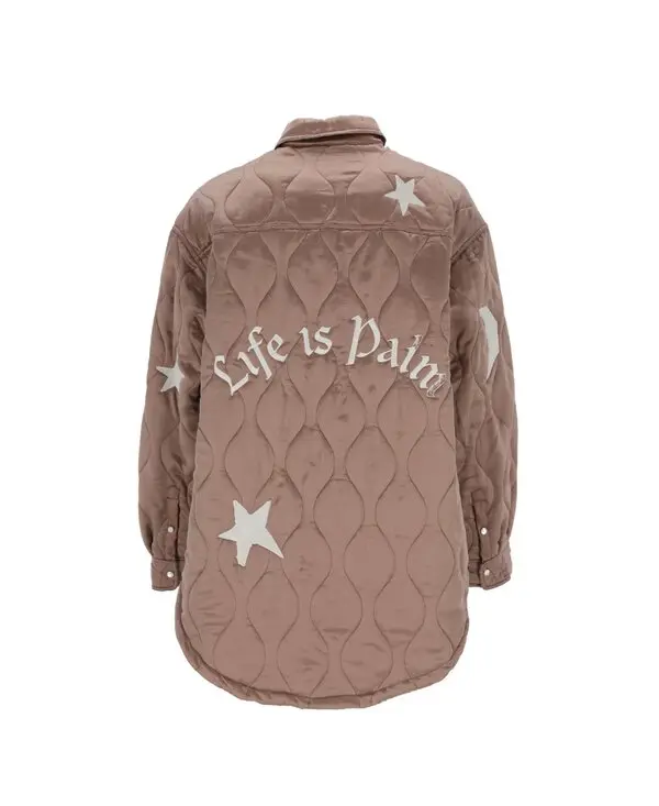 Palm Angels Logo Quilted Jacket