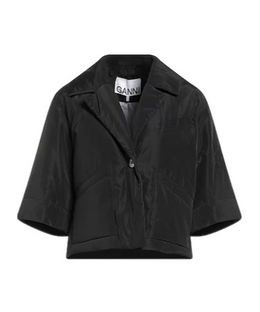 GANNI Cropped Jacket With Pockets