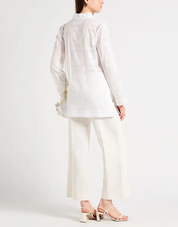 Tory Burch Lace V-neck Long Sleeve Blouse