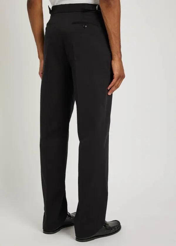 Casablanca Tapered-leg Stretch-cotton Chinos
