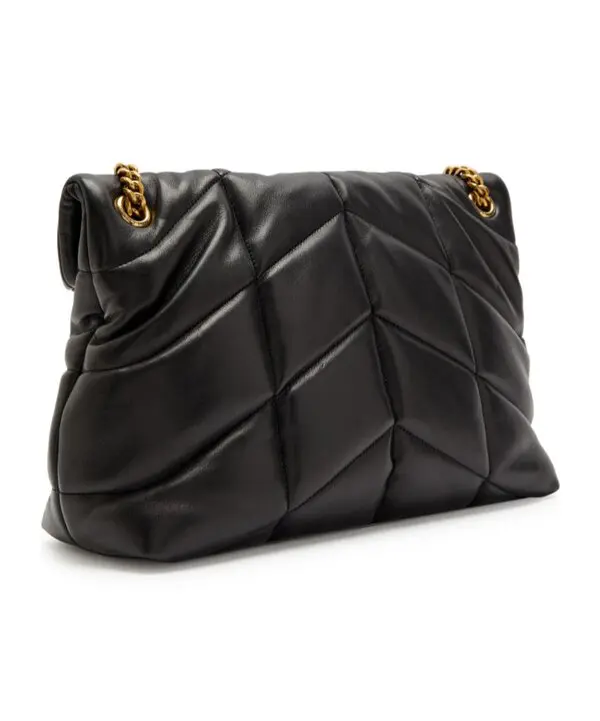 Saint Laurent Lou Puffer Medium Leather Shoulder Bag