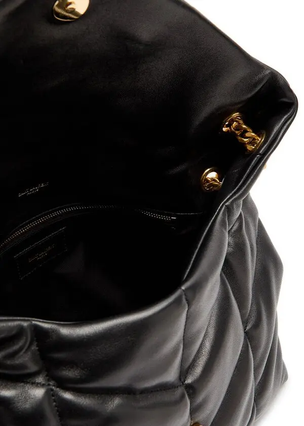 Saint Laurent Lou Puffer Medium Leather Shoulder Bag