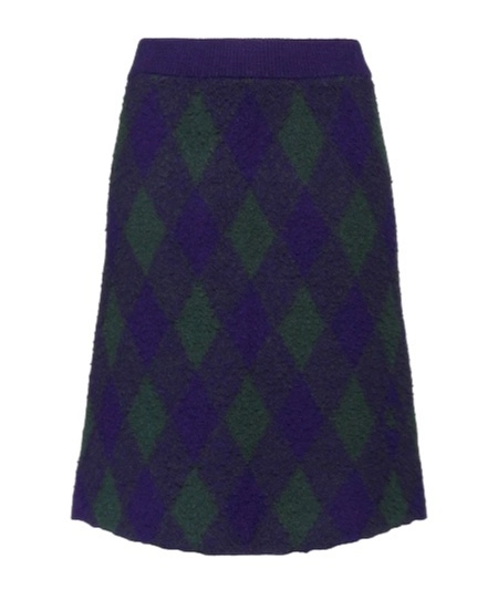 Burberry Argyle Midi Skirt