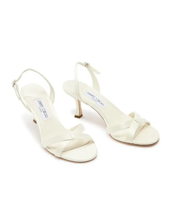 JIMMY CHOO Elsy 70 Satin Sandals