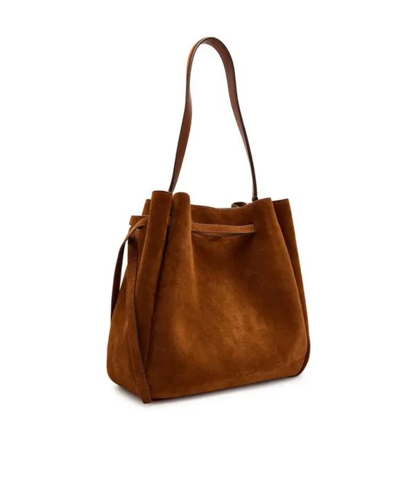 Tory Burch Romy Large Suede Bucket Bag