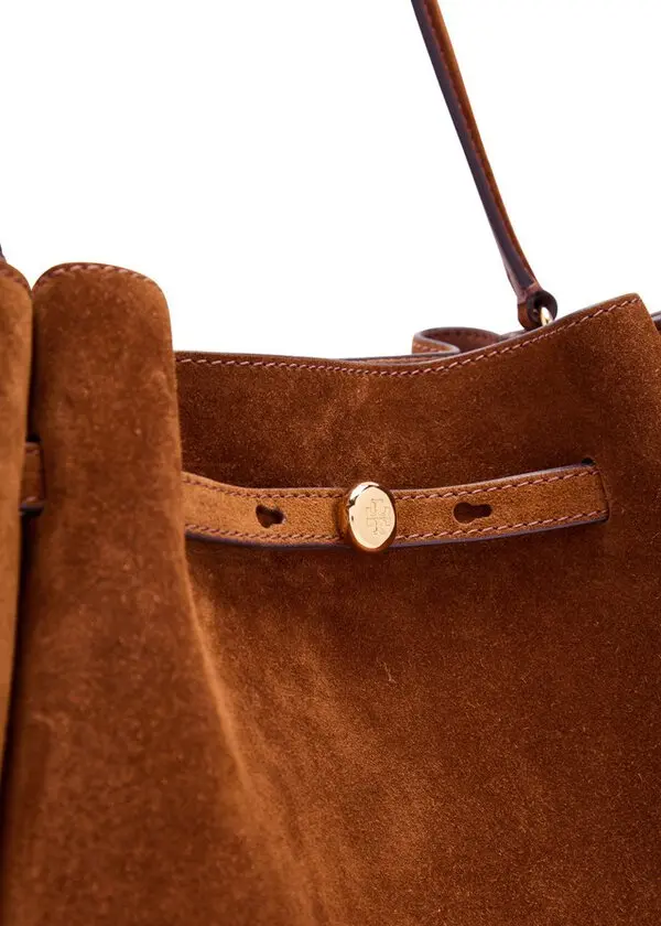 Tory Burch Romy Large Suede Bucket Bag