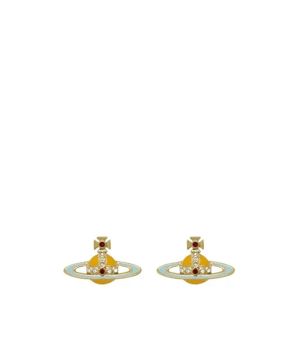 VIVIENNE WESTWOOD Relief Orb Stud Earrings - Yellow