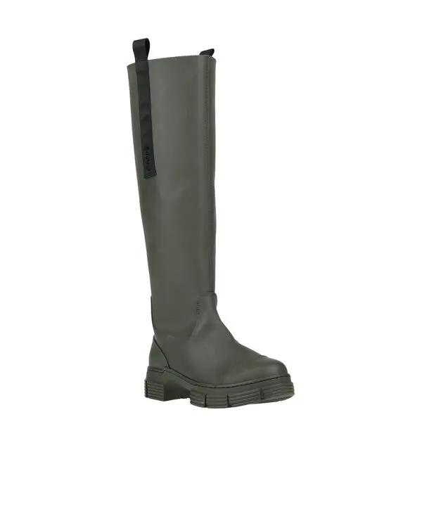 GANNI Solid Color Rain Boots