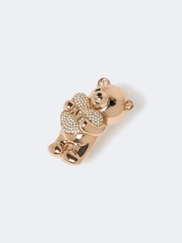 Max Mara Teddy Bear Embellished Brooch