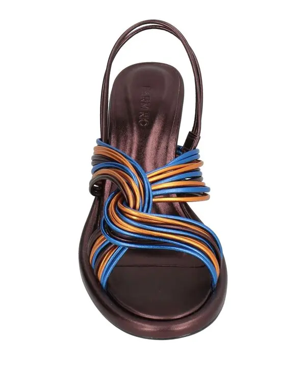 Farm Rio Two-tone Metallic Slingback Sandals