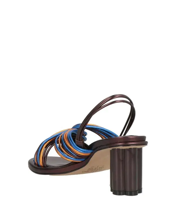 Farm Rio Two-tone Metallic Slingback Sandals