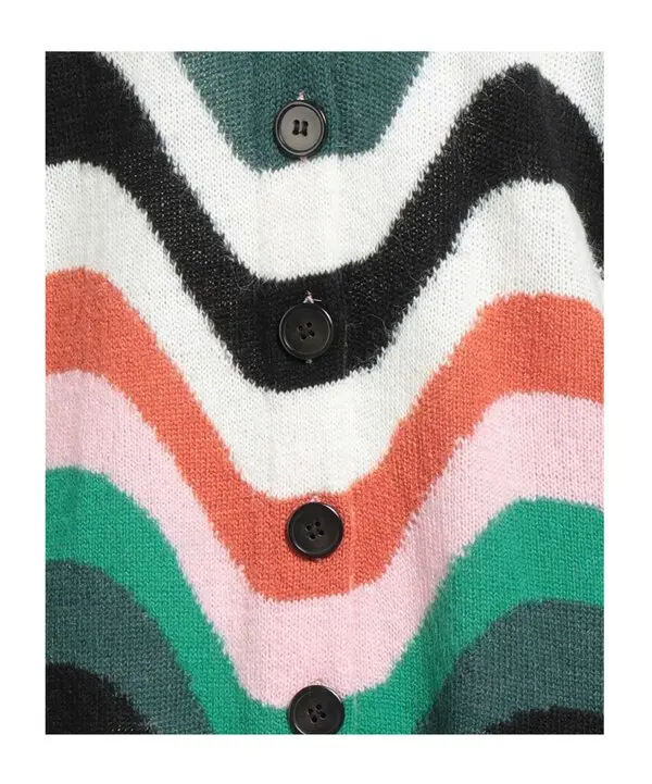 Farm Rio Colorful Jacquard Knit Cardigan