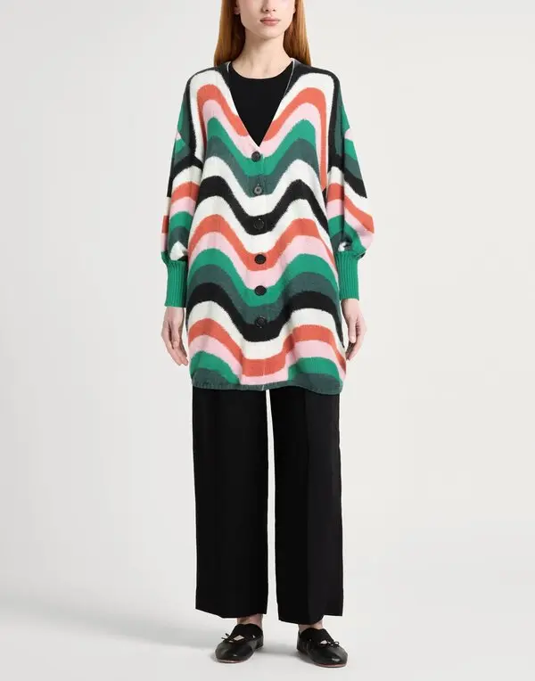 Farm Rio Colorful Jacquard Knit Cardigan