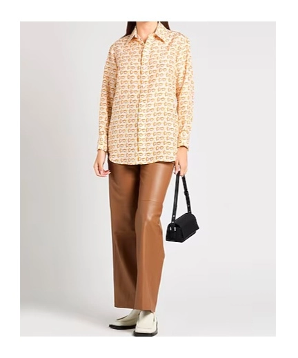 Burberry Patterned Silk Blouse