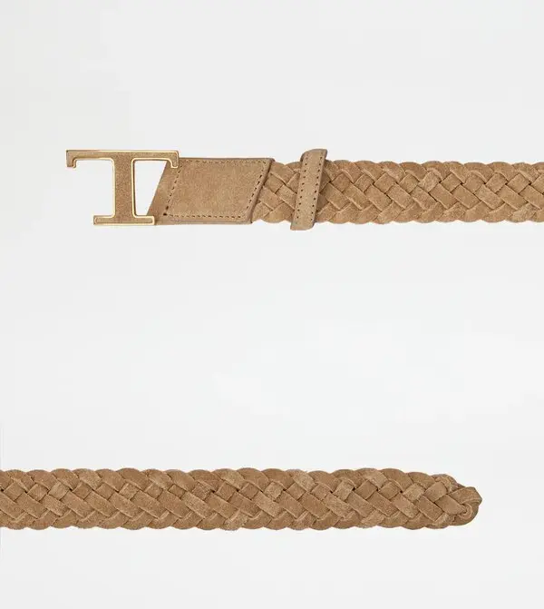 TOD'S T Timeless Belt In Suede