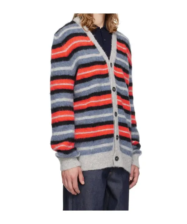 A.p.c. Dave" Cardigan With Stripe Detail