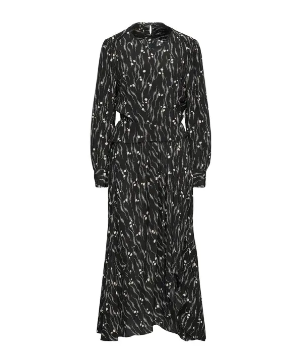 Isabel Marant Étoile Two-tone V-neck Long-sleeve Dress