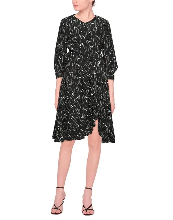 Isabel Marant Étoile Two-tone V-neck Long-sleeve Dress