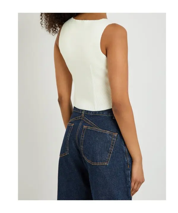 Alaïa Corset-style Fine-knit Vest