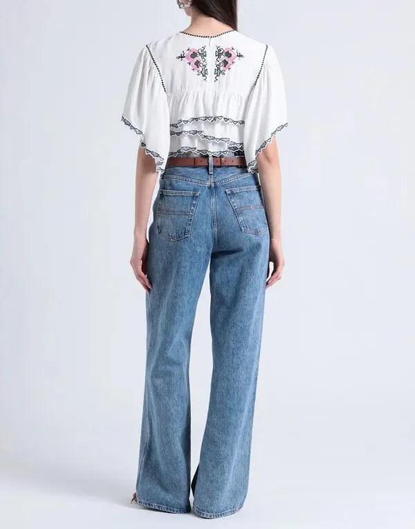 Isabel Marant Étoile Multicolor Spliced Ruffled Top