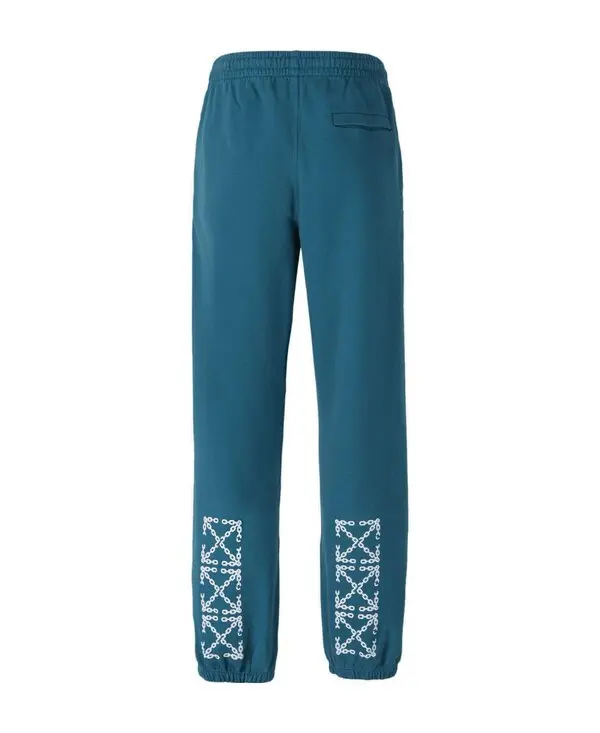 Off-White Logo Printed Elasticated Waistband Trousers