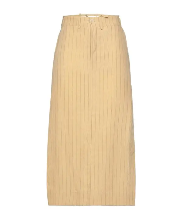 Jacquemus Striped Woven Maxi Skirt