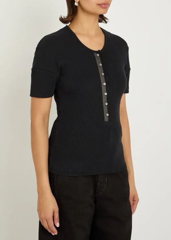 LEMAIRE Ribbed Cotton-blend Top
