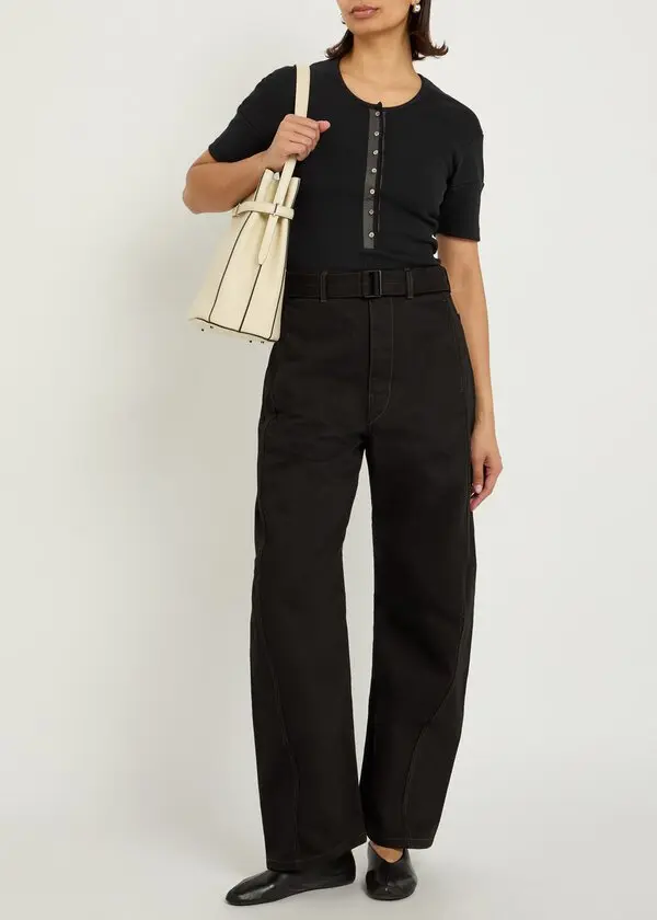 LEMAIRE Ribbed Cotton-blend Top