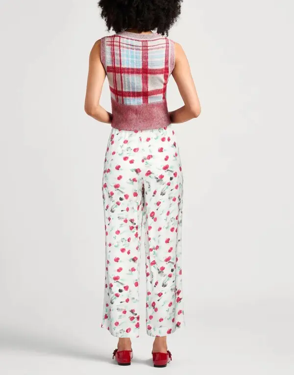 Marni Floral Print Wide-leg Trousers