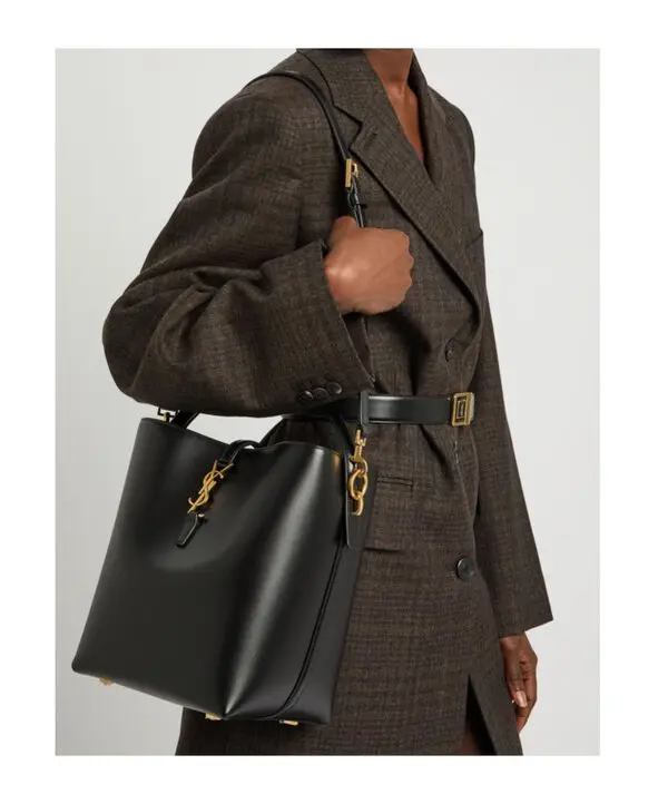 Saint Laurent Le 37 Small Leather Bucket Bag