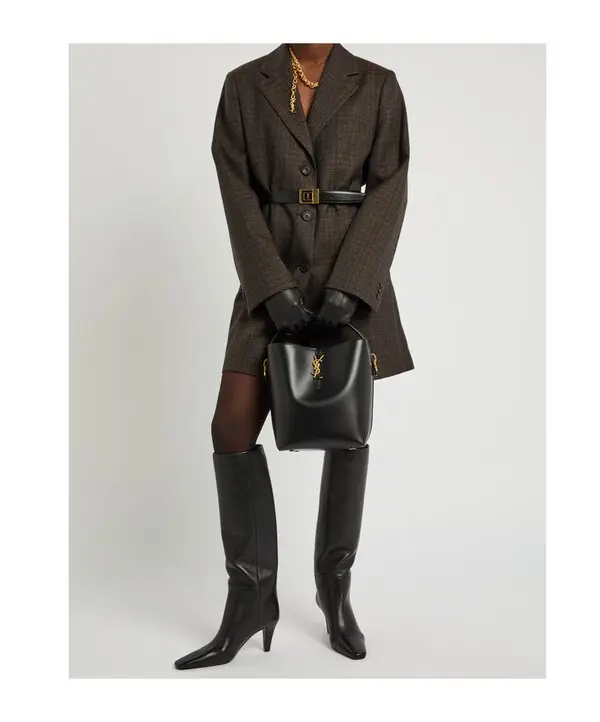 Saint Laurent Le 37 Small Leather Bucket Bag