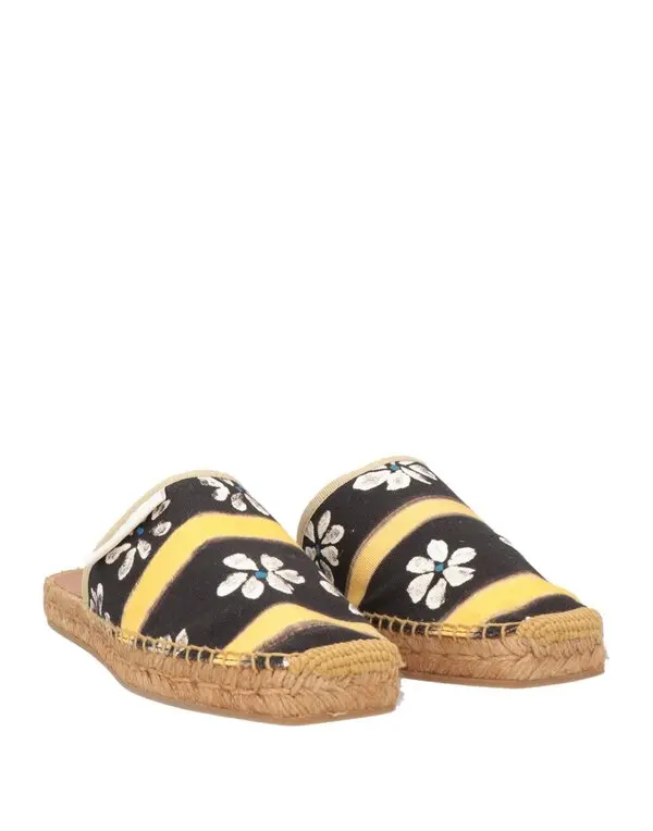 Marni Floral Canvas Hemp Sole Sandals