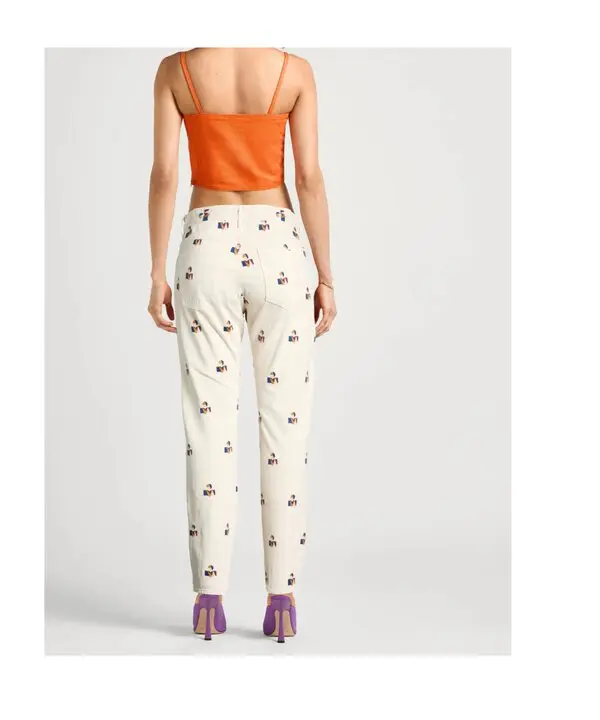 Isabel Marant Étoile Embroidered Tapered Denim Trousers