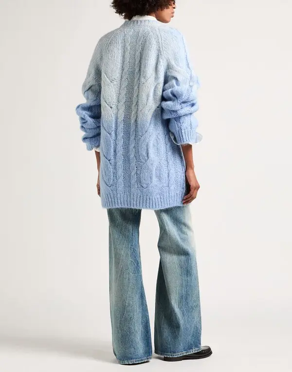MAISON MARGIELA Long Sleeve Cable Knit Cardigan