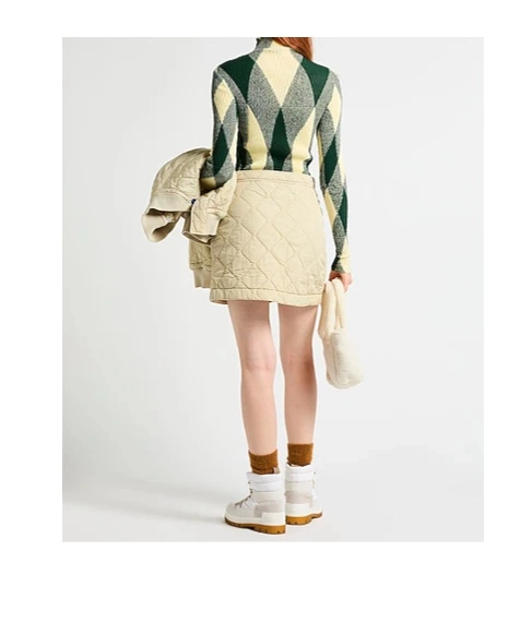 Burberry Quilted Mini Skirt