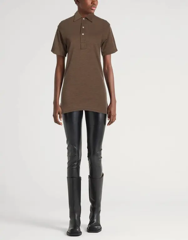 MAISON MARGIELA Plain Color Polo Shirt With Button Fastenings