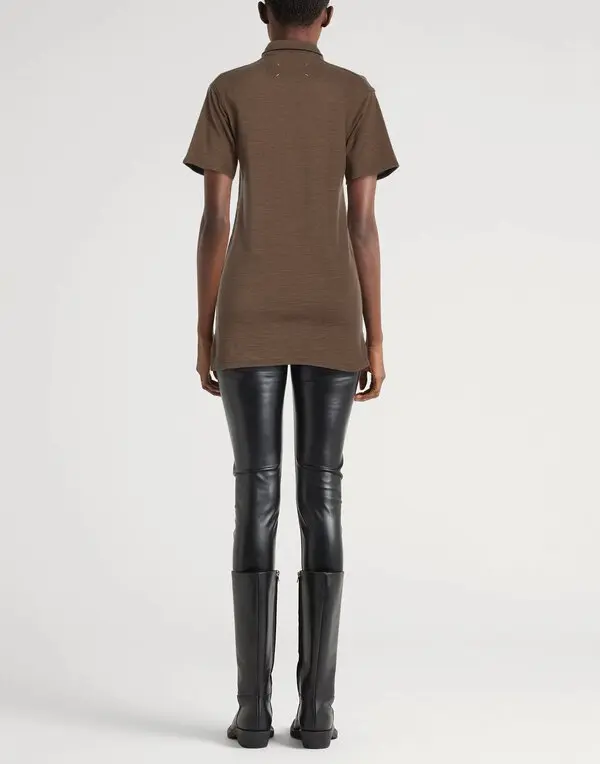 MAISON MARGIELA Plain Color Polo Shirt With Button Fastenings