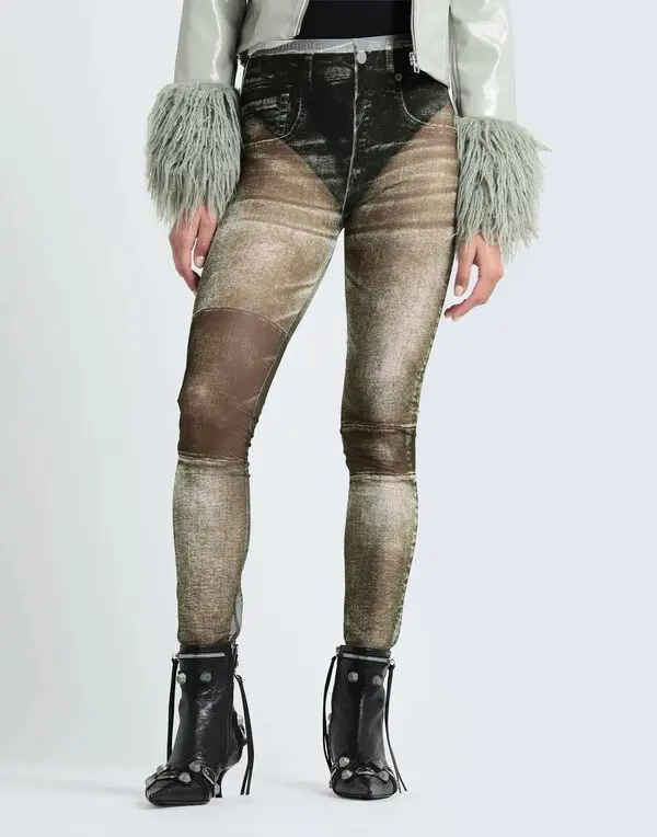 MAISON MARGIELA Two-tone Stretch Tulle Pants